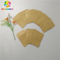 China Three Side Sealed Kraft Customized Paper Bags Foil Lined Organic Roasted Coffee Packing for sale