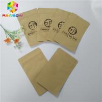 China Three Side Sealed Kraft Customized Paper Bags Foil Lined Organic Roasted Coffee Packing for sale