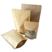 China Reusable Snack Bag Packaging Custom Printed Kraft Food Stand Up Pouch SGS Certificated for sale