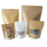 China Reusable Snack Bag Packaging Custom Printed Kraft Food Stand Up Pouch SGS Certificated for sale