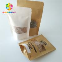 China Stand Up Snack Food Packaging Bags Zip Lock Clear Plastic Pouch Transparent With Window for sale