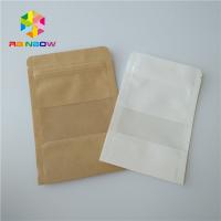 China Stand Up Snack Food Packaging Bags Zip Lock Clear Plastic Pouch Transparent With Window for sale