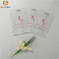 China Facial Mask Cosmetic Packaging Bag Aluminum Foil Glossy Printed Surface Finish for sale