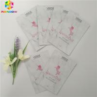 China Facial Mask Cosmetic Packaging Bag Aluminum Foil Glossy Printed Surface Finish for sale