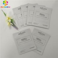 China Aluminum Foil Plastic Cosmetic Packaging Bag Facial Packing 3 Sides Seal Mask Packet for sale