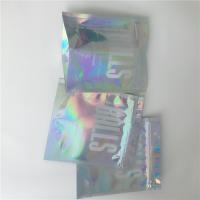 China Smell Proof Leaf k Stand Up Pouches Mylar Cigar Wrap Packaging Hologram Laser Bag for sale