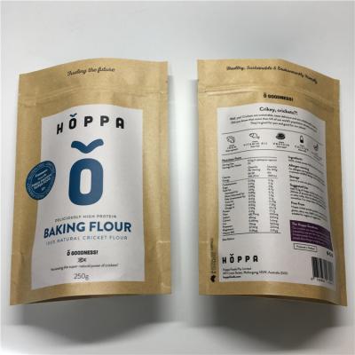 China Reusable Custom Printed Paper Bags Aluminium Foil k For Food Flour Packaging for sale