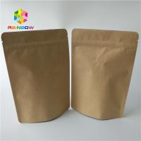 China Smell Proof Paper Box Packaging Stand Up Pouch k Heat Seal With Clear Front for sale