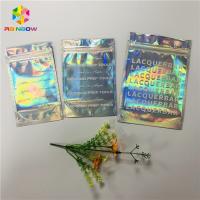 China Front Clear Mylar k Heat Seal Bags Flat Plastic Hologram Packaging Pouches for sale
