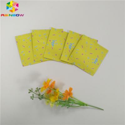 China Food Grade Foil Pouch Packaging Mylar Three Side Seal Flat Zipper Bag For Snack Tea Capsule for sale