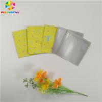 China Food Grade Foil Pouch Packaging Mylar Three Side Seal Flat Zipper Bag For Snack Tea Capsule for sale