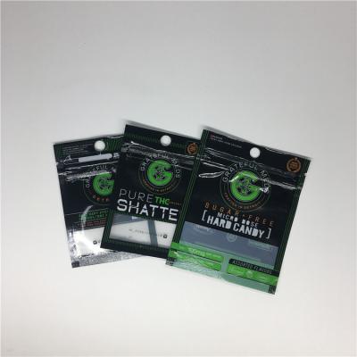 China Medical Weed Leaf Three Side Seal Pouch Smell Proof Mylar Bags Customized With Window for sale