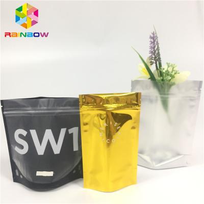 China Foil Laminated Mylar Snack Bag Packaging Custom Printed Clear Front Doypack Pouch for sale