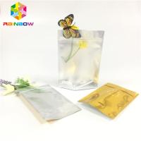 China Foil Laminated Mylar Snack Bag Packaging Custom Printed Clear Front Doypack Pouch for sale