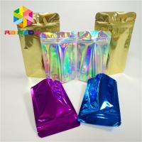 China Laminated Holographic Laser 3d Display Bags Hologram Heat Transfer Vinyl Pouch for sale
