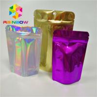 China Laminated Holographic Laser 3d Display Bags Hologram Heat Transfer Vinyl Pouch for sale
