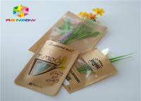 China Food Packaging Printed Paper Bags Brown Kraft Paper Recyclable Gravure Printing for sale