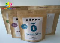 China Food Packaging Printed Paper Bags Brown Kraft Paper Recyclable Gravure Printing for sale