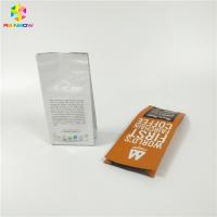 China Flat Bottom Tea Bags Packaging Resealable k For Protein / Coffee Powder for sale