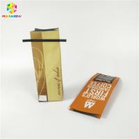 China Flat Bottom Tea Bags Packaging Resealable k For Protein / Coffee Powder for sale