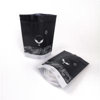 China Food Grade Stand Up Plastic Pouches Zip Aluminum Foil Coffee Bag Gravure Printing for sale