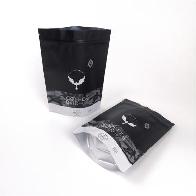 China Food Grade Stand Up Plastic Pouches Zip Aluminum Foil Coffee Bag Gravure Printing for sale