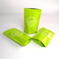 China Custom Printed Recyclable Kraft Paper Bag Green Tea Packaging SGS / FDA Approval for sale