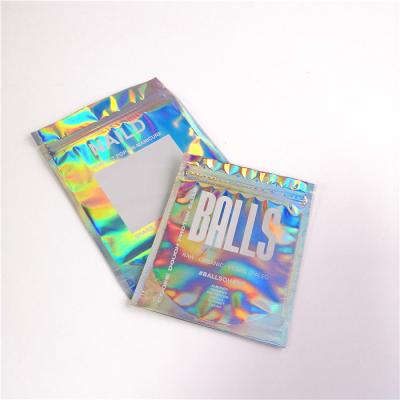 China Hologram Mylar k Cosmetic Packaging Bag PET / Hologram Film Material for sale