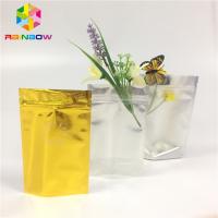 China Clear Front Doypack Foil Pouch Packaging Mylar Zip Lock Bag Cosmetic Sample Sachet for sale
