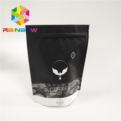 China Digital Printing Plastic Pouches Packaging Matte Finished Stand Up Zip Lock With Valve for sale