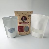 China Stand Up Pouches Paper Box Packaging Food Grade With Clear Rectangular / Oval Window for sale
