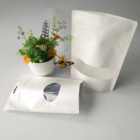 China Stand Up Pouches Paper Box Packaging Food Grade With Clear Rectangular / Oval Window for sale
