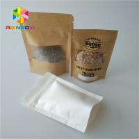 China Stand Up Pouches Paper Box Packaging Food Grade With Clear Rectangular / Oval Window for sale