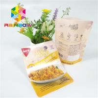 China Zipper Plastic Pouches Packaging Printed Vacuum Food Sauce Retort Stand Up Bag for sale