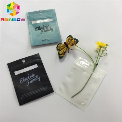 China Transparent Clear Front Plastic Pouches Packaging Aluminum Foil Back Weed Mylar Bag for sale