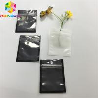 China Transparent Clear Front Plastic Pouches Packaging Aluminum Foil Back Weed Mylar Bag for sale