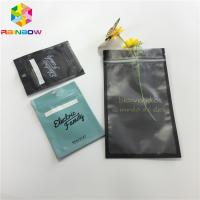 China Transparent Clear Front Plastic Pouches Packaging Aluminum Foil Back Weed Mylar Bag for sale