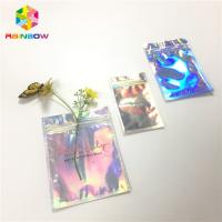 China Waterproof Laminated Foil Pouch Packaging Zip Lock Hologram Laser Customized Printing for sale