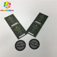China Water Proof Food Packaging Films Custom Security Clothing Label Vinyl Sticker for sale