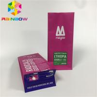 China Aluminum Foil Pouch Packaging , Stand Up Coffee Bags Flat Bottom With Valve for sale