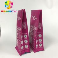 China Aluminum Foil Pouch Packaging , Stand Up Coffee Bags Flat Bottom With Valve for sale