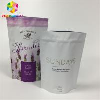 China Matte Aluminum Foil Laminated Stand Up Zipper Pouch Bags For Dry Food Package for sale
