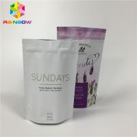 China Matte Aluminum Foil Laminated Stand Up Zipper Pouch Bags For Dry Food Package for sale
