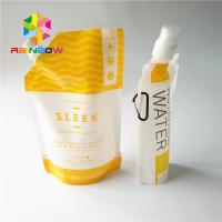 China Plastic Beverage Liquid Spout Bags , Fruit Juice Drink Stand Up Pouches With Cap for sale