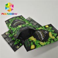 China Laminated Material Stand Up Pouch Bags Moringa Leaf Powder Packaging With Zipper for sale
