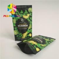 China Laminated Material Stand Up Pouch Bags Moringa Leaf Powder Packaging With Zipper for sale