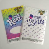 China Customized Labels Printable Shrink Wrap  White Runtz Mylar Paper Stickers Gravure Printing for sale