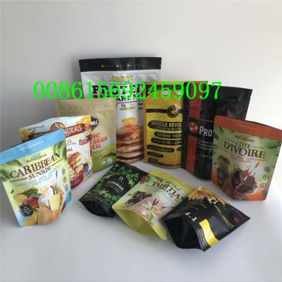 China Chocolate Coffee Snack Bag Packaging Custom Food Grade Material With Zipper for sale
