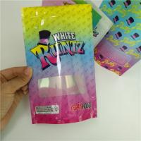 China Food Weed Plastic Pouches Packaging Custom Printed Stand Up Pink Runts Bags Heat Seal for sale