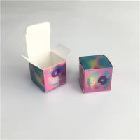 China Small Empty Cosmetic Paper Herbal Incense Packaging With PET Window Hologram Box for sale